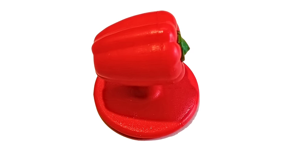 Szakácskabát gomb - kaliforniai piros paprika